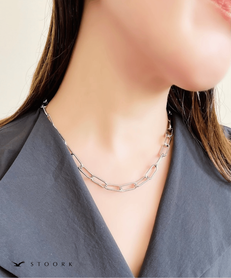 316L Simple Chain Necklace | 金属アレルギー対応アクセサリー通販ショップstoork(ストーク)