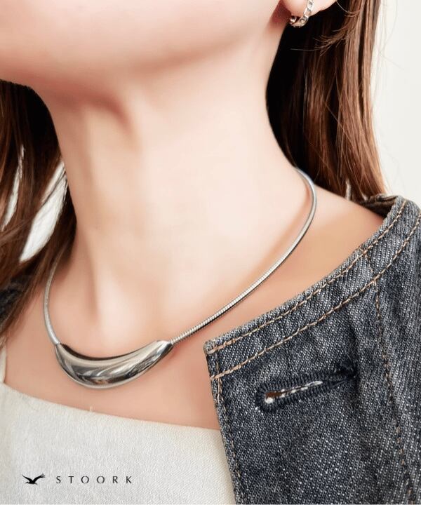 Snake Magnet Choker | 金属アレルギー対応アクセサリー通販ショップstoork(ストーク)