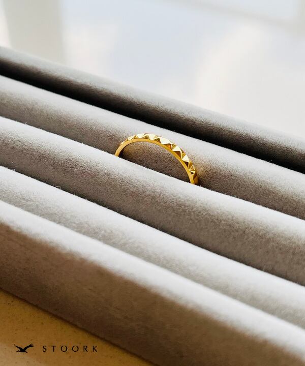 Studded Ring | 金属アレルギー対応アクセサリー通販ショップstoork(ストーク)