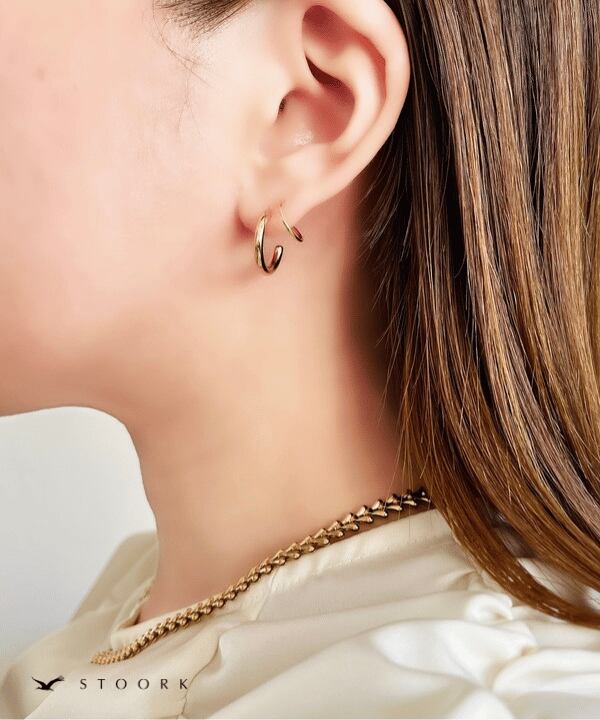 Simple Spiral Pierce | 金属アレルギー対応アクセサリー通販ショップstoork(ストーク)