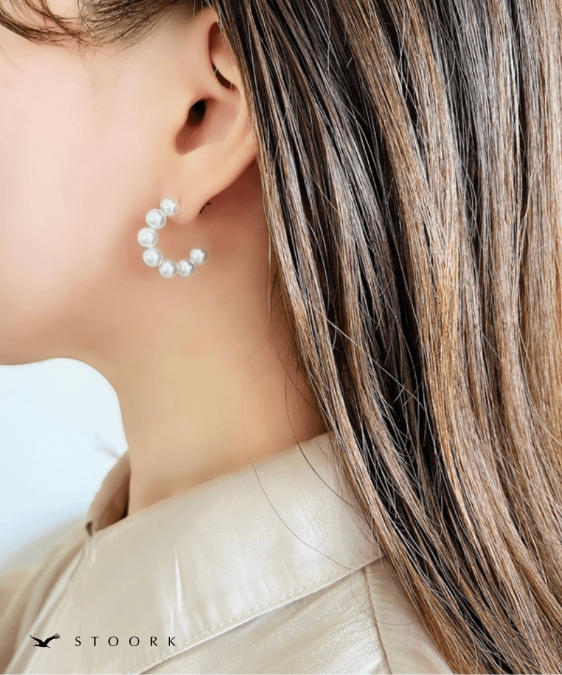 C Pearl Pierce | 金属アレルギー対応アクセサリー通販ショップstoork(ストーク)