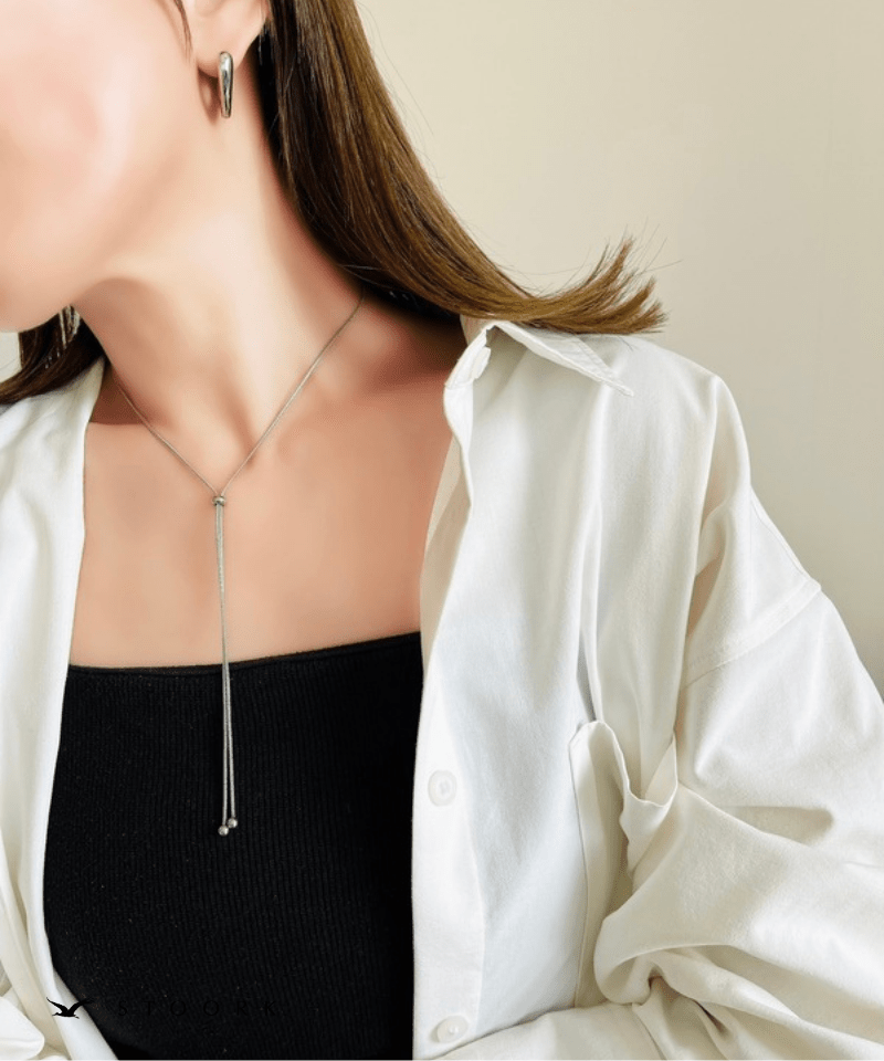 Slide Chain Necklace | 金属アレルギー対応アクセサリー通販ショップstoork(ストーク)